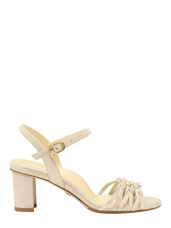 Sarah Flint Perfect Erika 60 Sandals - Gold Shimmer Suede