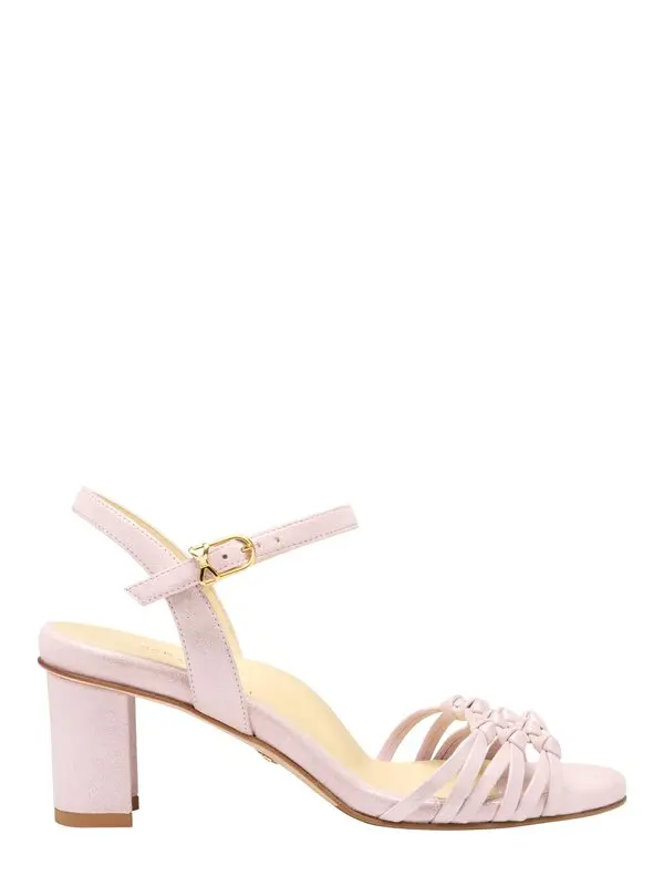 Sarah Flint Perfect Erika 60 Sandals - Light Pink Shimmer Suede