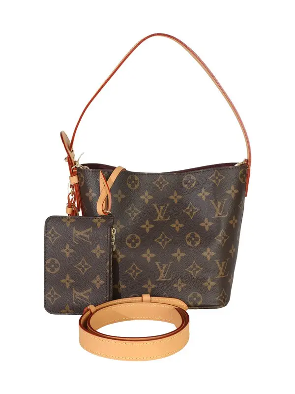 LOUIS VUITTON Monogram Canvas All In Bb Bucket Bag - Brown