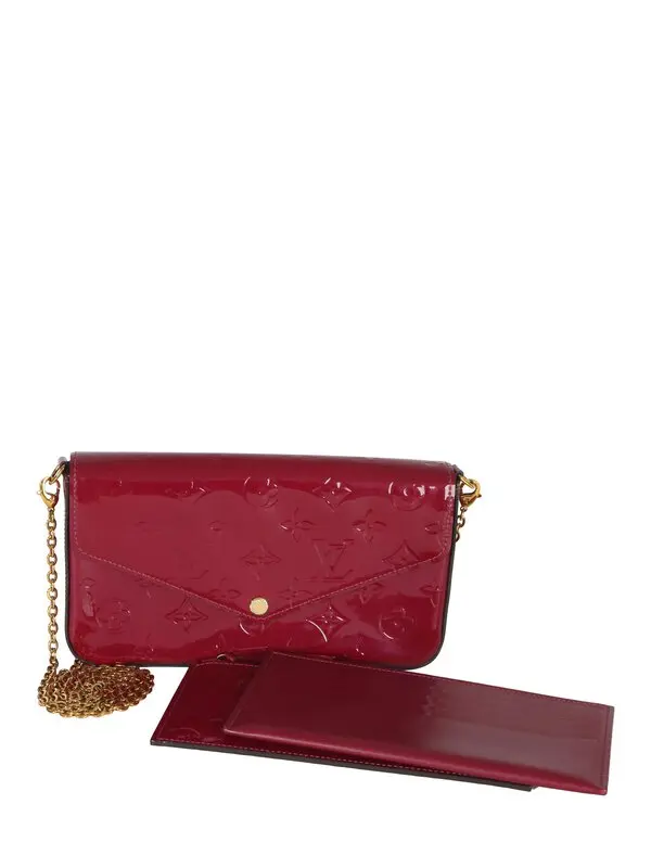 LOUIS VUITTON Monogram Vernis Felicie Pochette - Purple