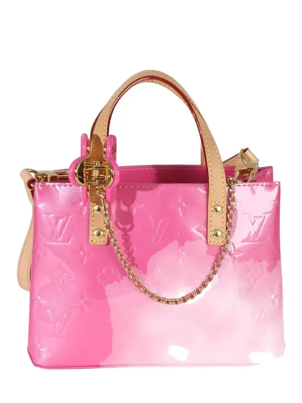 LOUIS VUITTON Monogram Vernis Reade Nm Pm - Pink