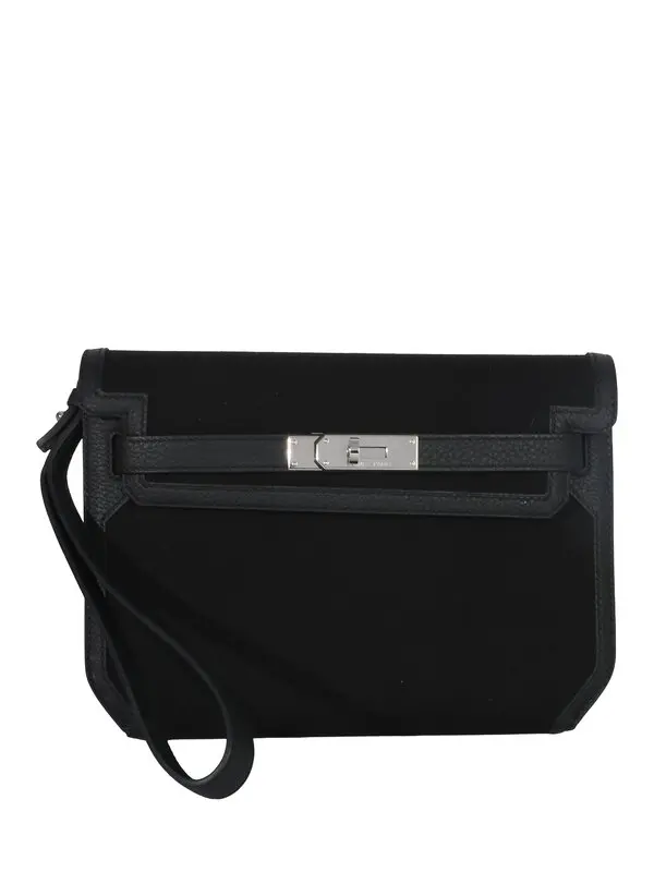 Hermès Togo Wollycot Depeches 25 Phw - Black
