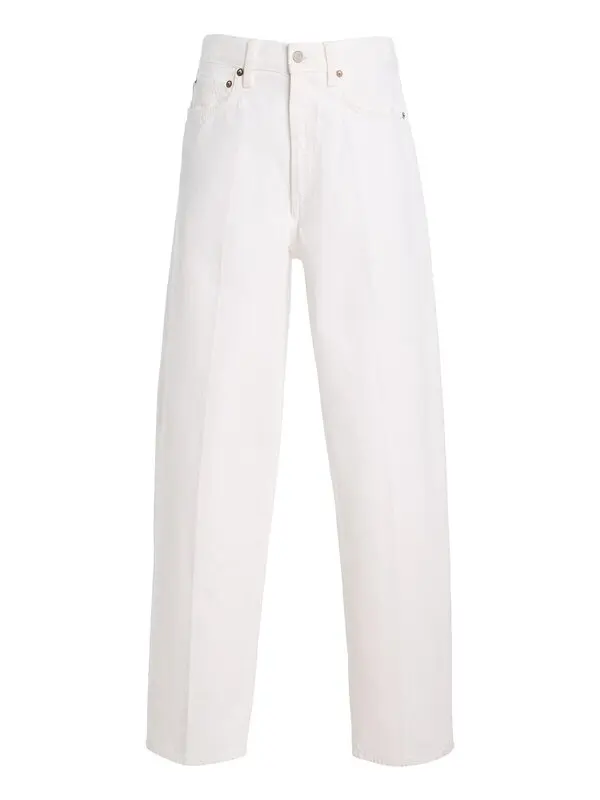 AGOLDE 80's High-rise Tapered Jeans - White