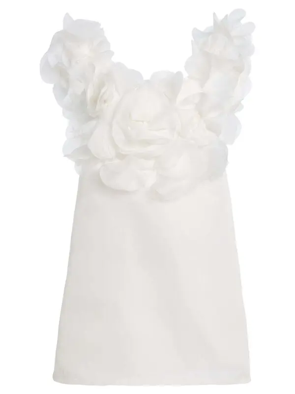 MARLIES GRACE Sofia Organza Mini Dress - White