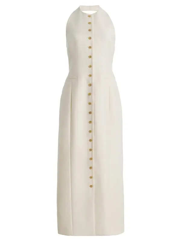 HEIRLOME Halter Midi Dress - Ivory