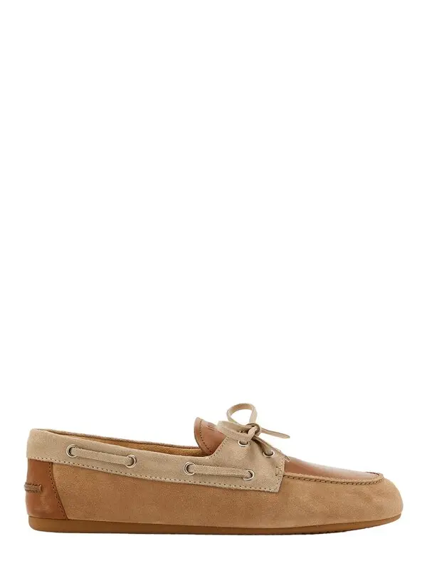 Miu Miu Boat Shoes - Neutral