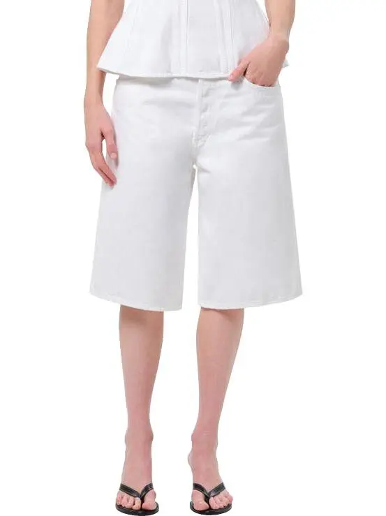 AGOLDE Ramona Denim Shorts - Marshmallow Clean White