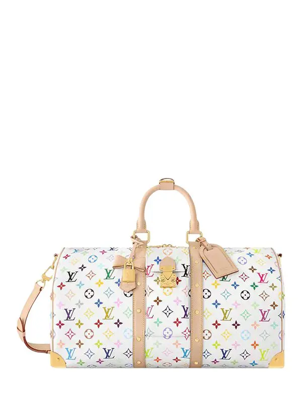 LOUIS VUITTON X Takashi Murakami Keepall Bandoulière 45 - White