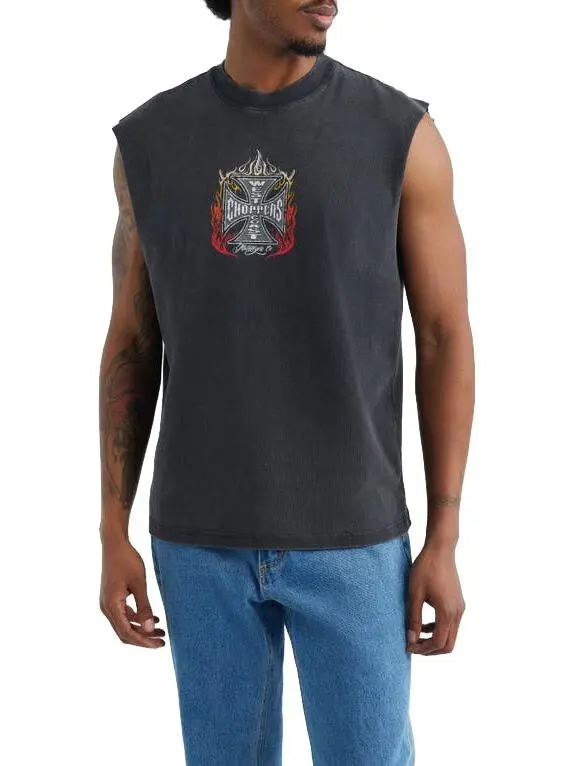ID SUPPLY CO West Coast Choppers Tank - Washed Black