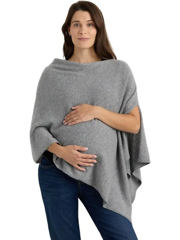 Quince Mongolian Cashmere Shawl - Heather Grey