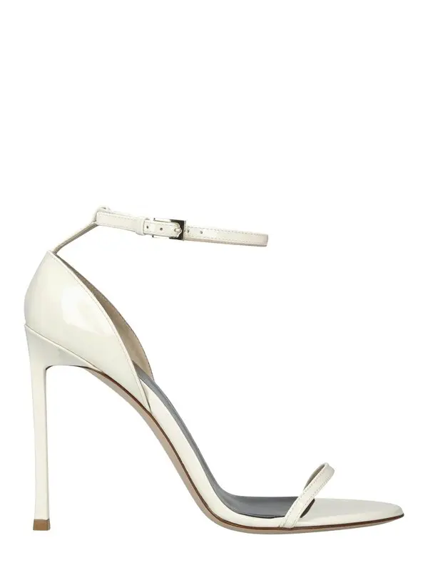 TOM FORD Patent Leather Vertigo Heeled Sandals 105 - Beige