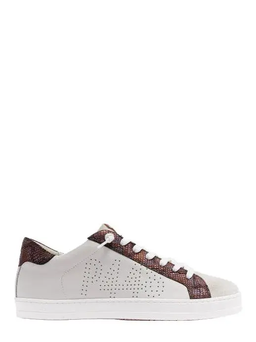 P448 John Leather And Suede Sneakers - White Pearl
