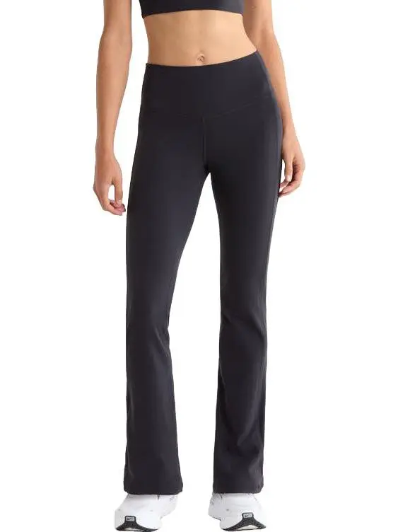Zella Studio Luxe Piped Bootcut Leggings - Black