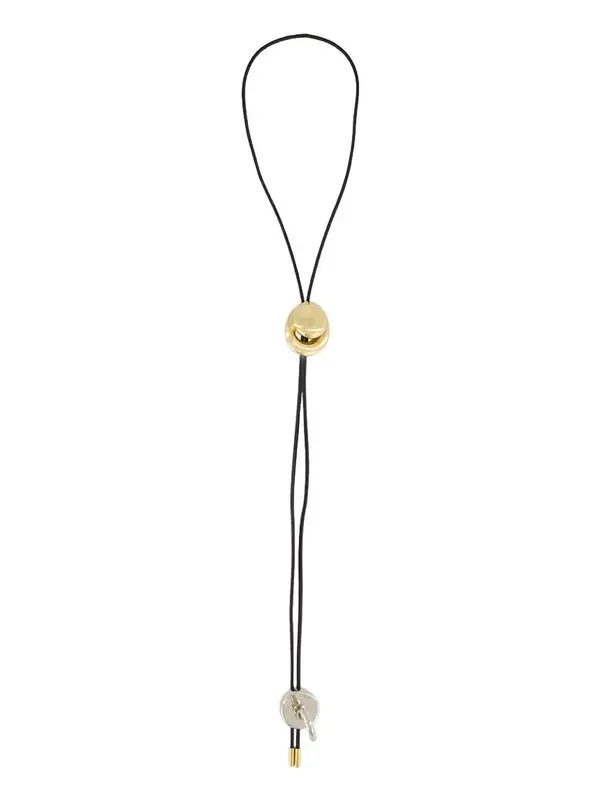 PANCONESI Blow Up Cord Bolo Tie - Gold