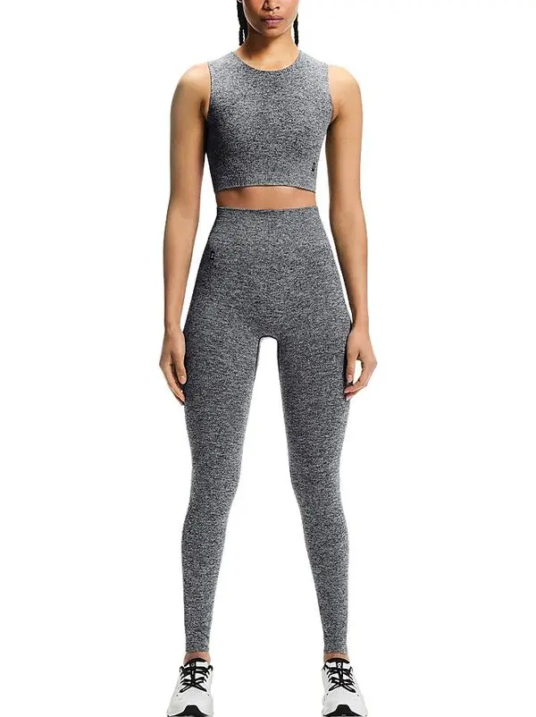 On Studio Knit Tights - Graphite Heather