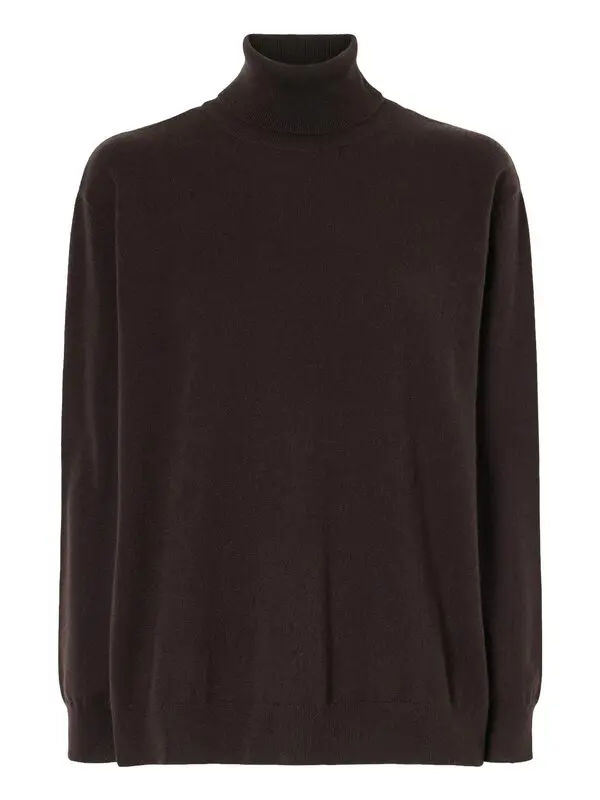 Brunello Cucinelli Cashmere Turtleneck Sweater - Brown