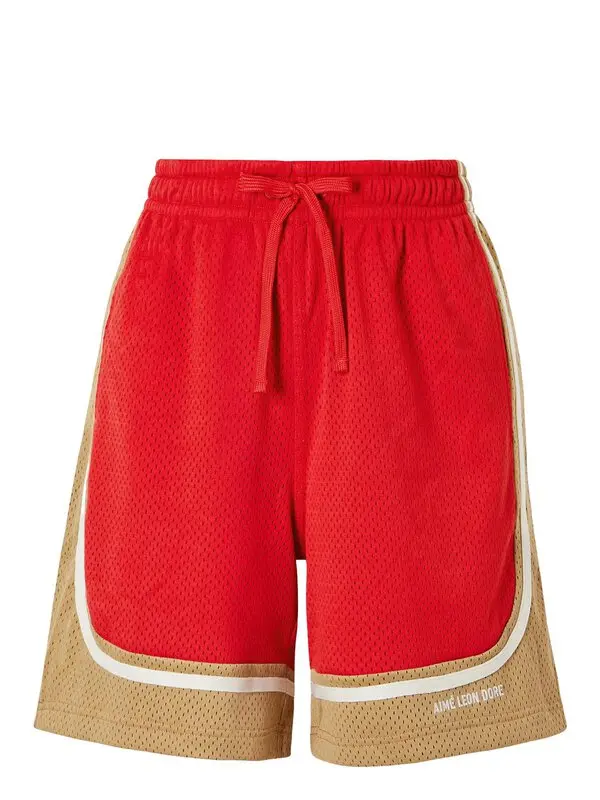 Aimé Leon Dore Novelty Mesh Shorts - Red