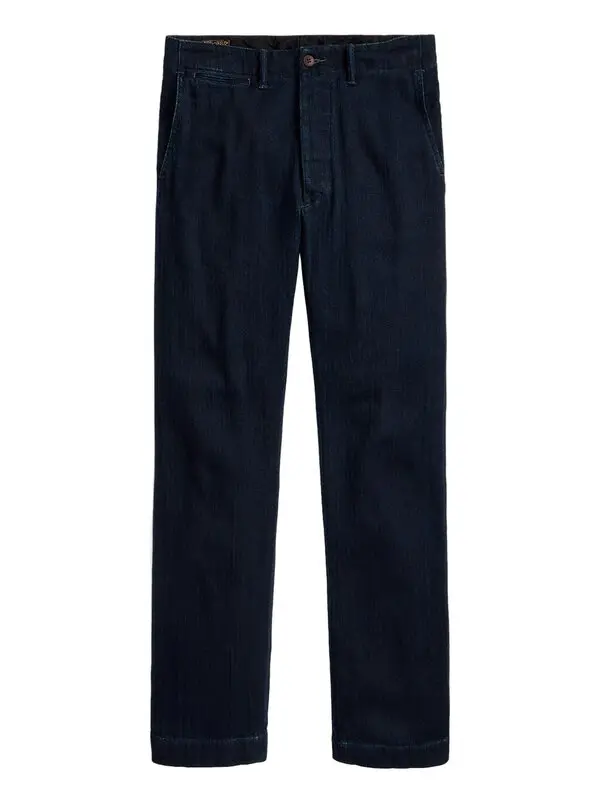Ralph Lauren Indigo Herringbone Officer’s Pant - Deep Navy