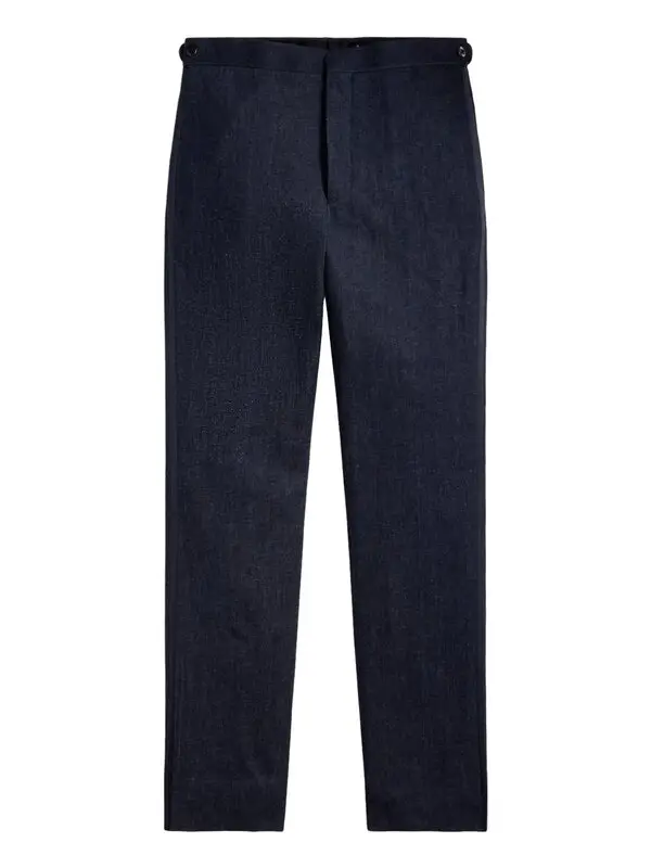 Ralph Lauren Slim Fit Denim Tuxedo Trousers - Indigo