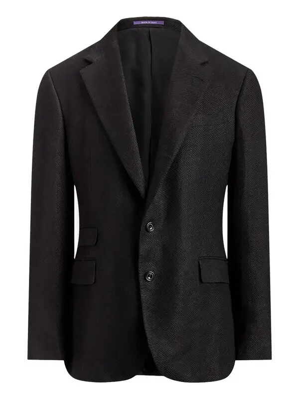 Ralph Lauren Glenn Hand-tailored Linen Sport Coat - Black