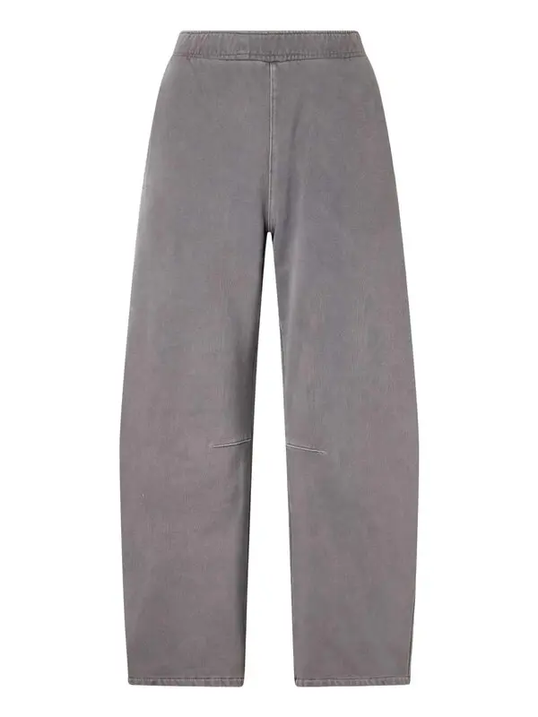 Citizens Of Humanity Miro Cotton-jersey Barrel-leg Track Pants - Dark Gray