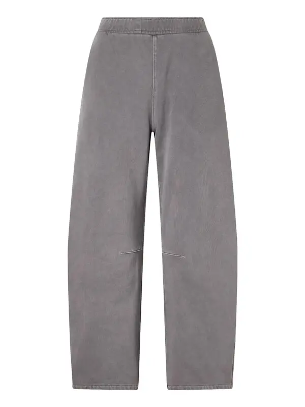 Citizens Of Humanity Miro Cotton-jersey Barrel-leg Track Pants - Gray