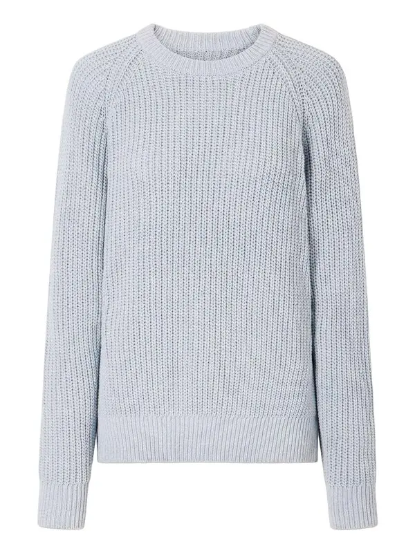 Aimé Leon Dore Cotton Ribbed Crewneck Sweater - Light Blue