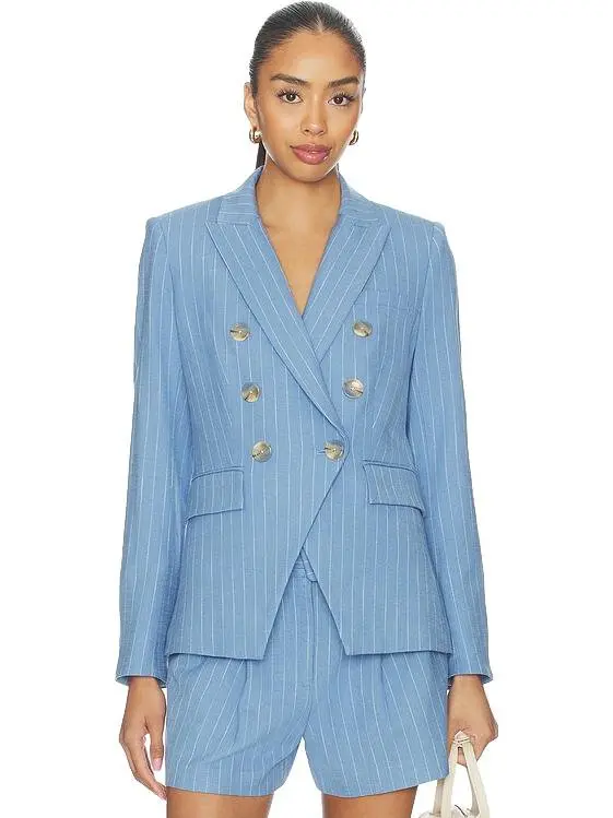 Veronica Beard Miller Dickey Jacket - Blue Jay & Dove