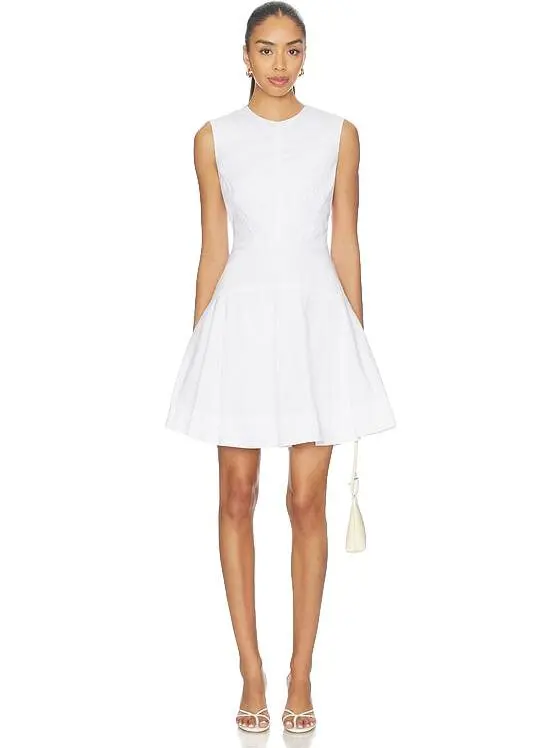 Veronica Beard Mini Karrigan Dress - White