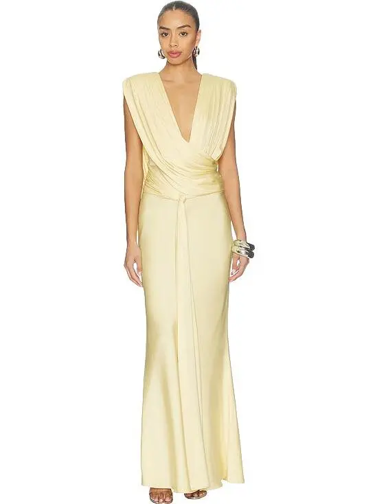 SUSANNA CHOW Freja Maxi Dress - Yellow