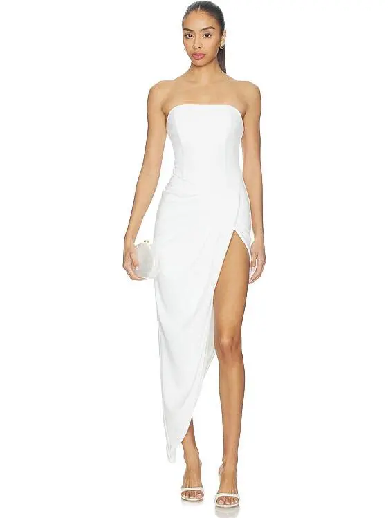 Superdown Victoria Corset Maxi Dress - White