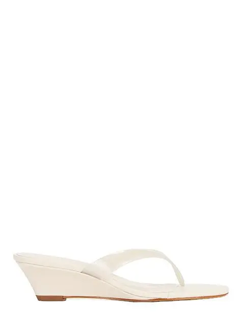 Schutz Roslyn Wedge Sandal - Sugar White