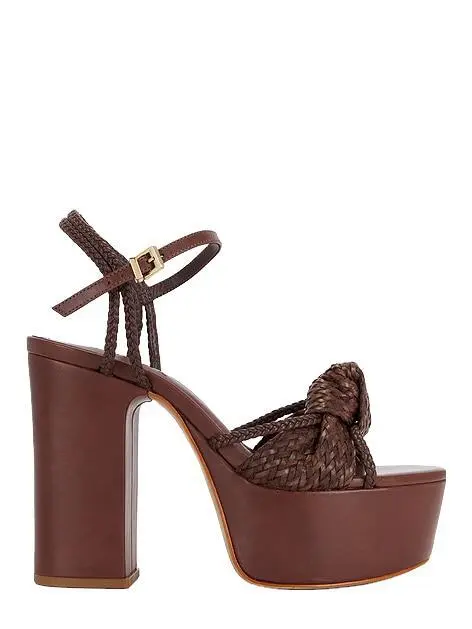 Schutz Kalina Platform Sandal - Root Brown