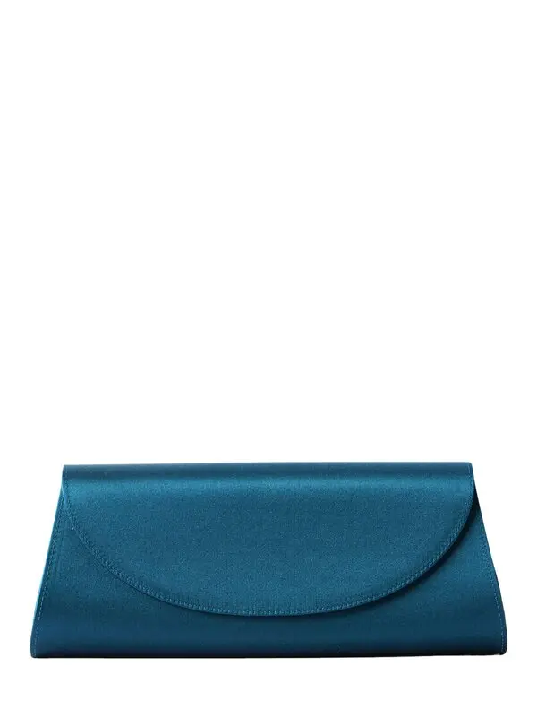 HUNTING SEASON Opera Satin Clutch - Blue