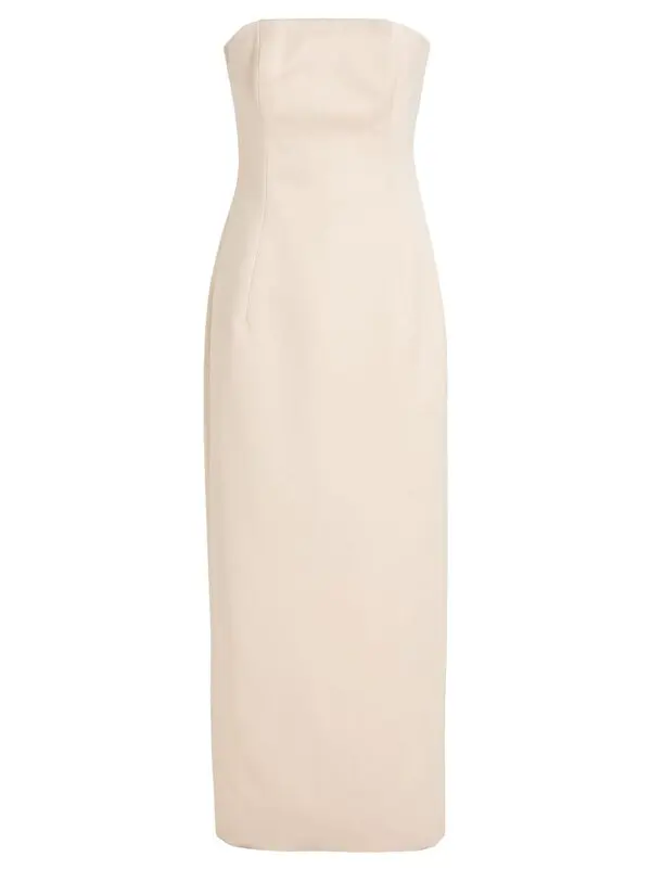 LEO LIN Rayna Strapless Maxi Dress - Beige