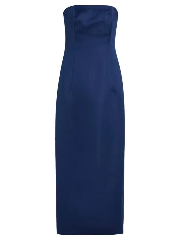 LEO LIN Rayna Strapless Maxi Dress - Navy