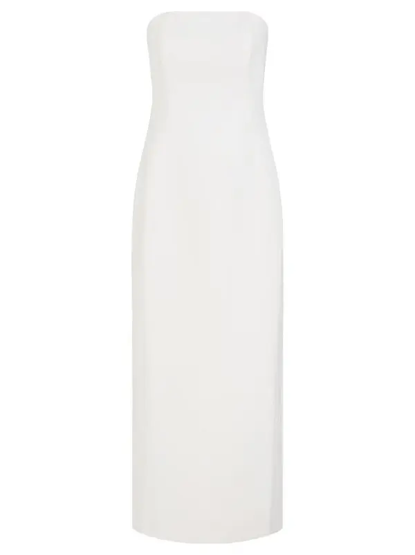LEO LIN Rayna Strapless Maxi Dress - White