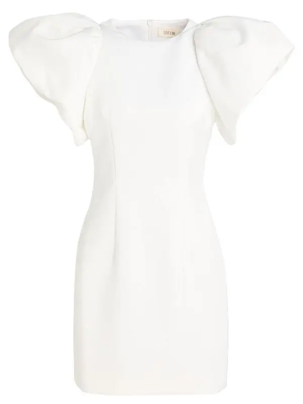LEO LIN Dayna Satin Mini Dress - White