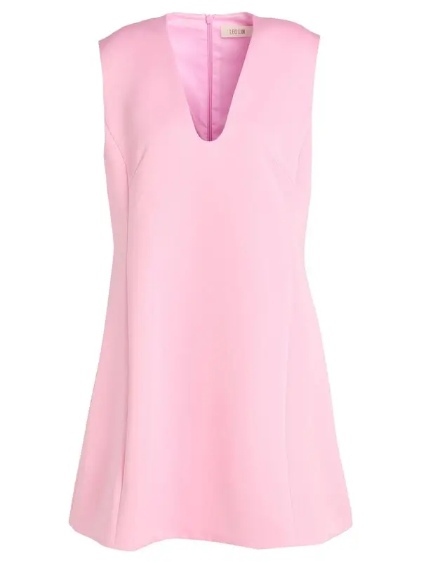 LEO LIN Briana Satin Mini Dress - Baby Pink