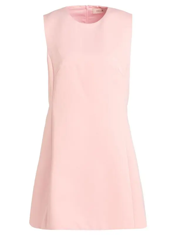 LEO LIN Chloe Satin Mini Dress - Baby Pink