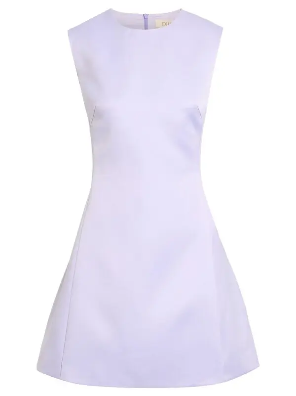 LEO LIN Chloe Satin Mini Dress - Lilac