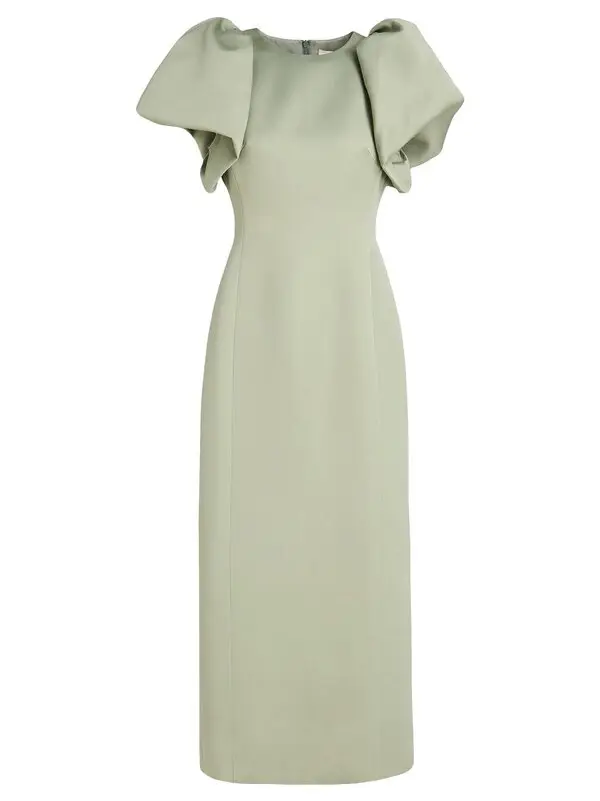 LEO LIN Lucinda Satin Maxi Dress - Sage Green