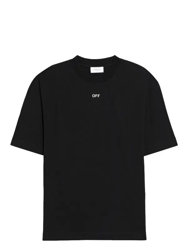 Off-White Printed Cottonjersey Tshirt - Black