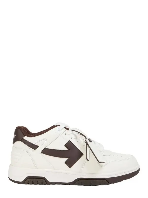 Off-White Out Of Office Leather Sneakers - Chocolate