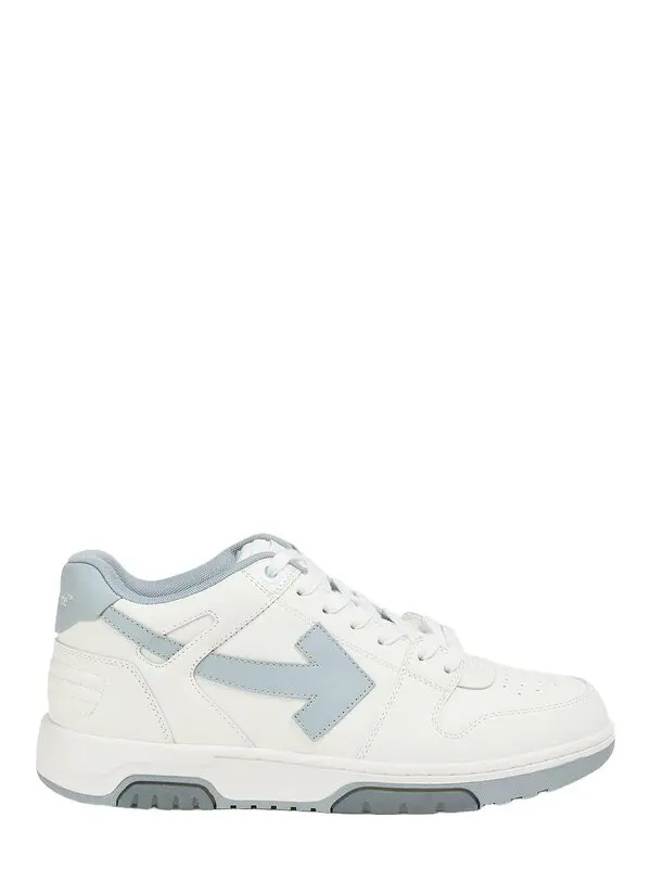 Off-White Out Of Office Leather Sneakers - Sky Blue