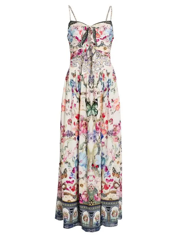 Camilla Crystal-embellished Printed Silk Crepe De Chine Maxi Dress - Multicolor