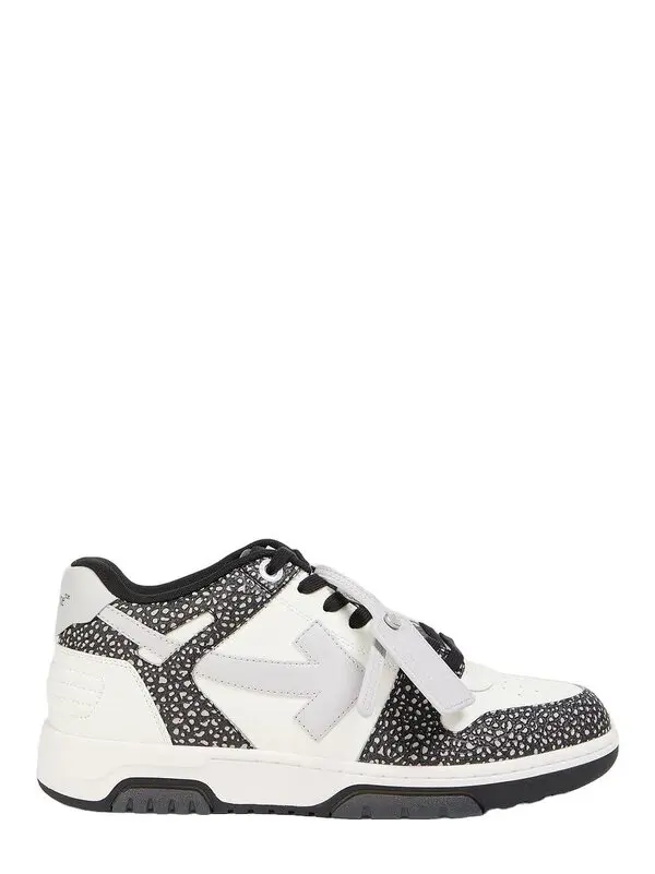 Off-White Out Of Office Textured Leather Sneakers - White