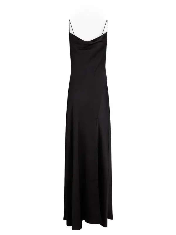 Simkhai Signature Finley Draped Gown - Black