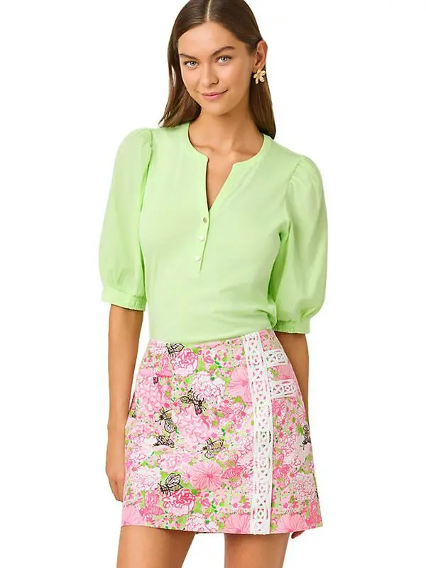 LILLY PULITZER Mini Skort - Pistachio Macaron Bees Knees