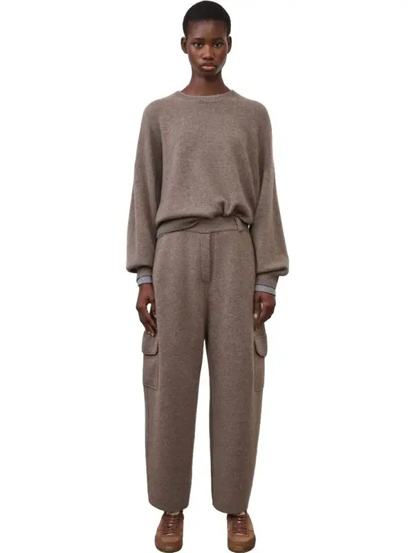 LISA YANG Azaria Cashmere Trousers - Brown